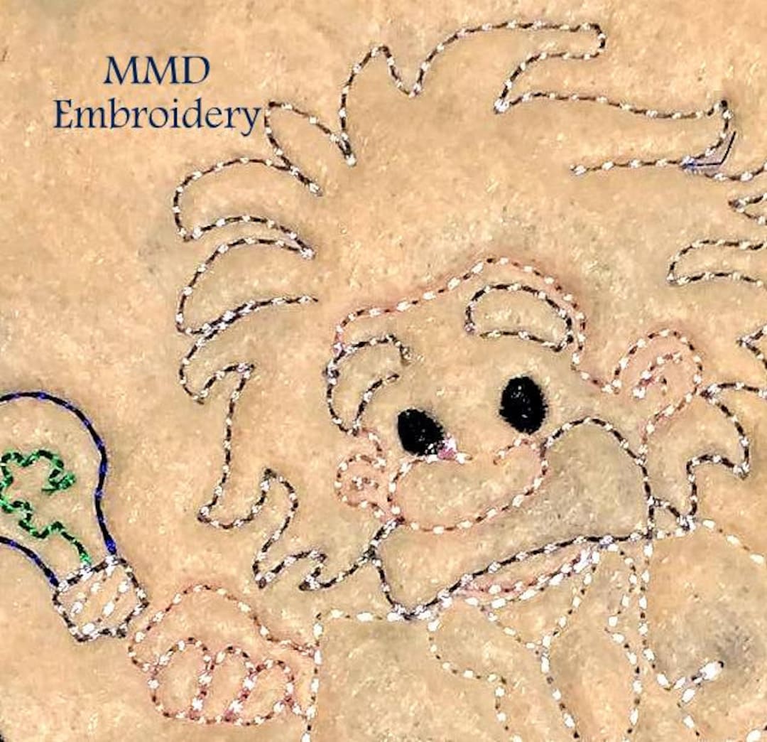 Einstein Autism Awareness Redwork Machine Embroidery Design DIGITAL ...