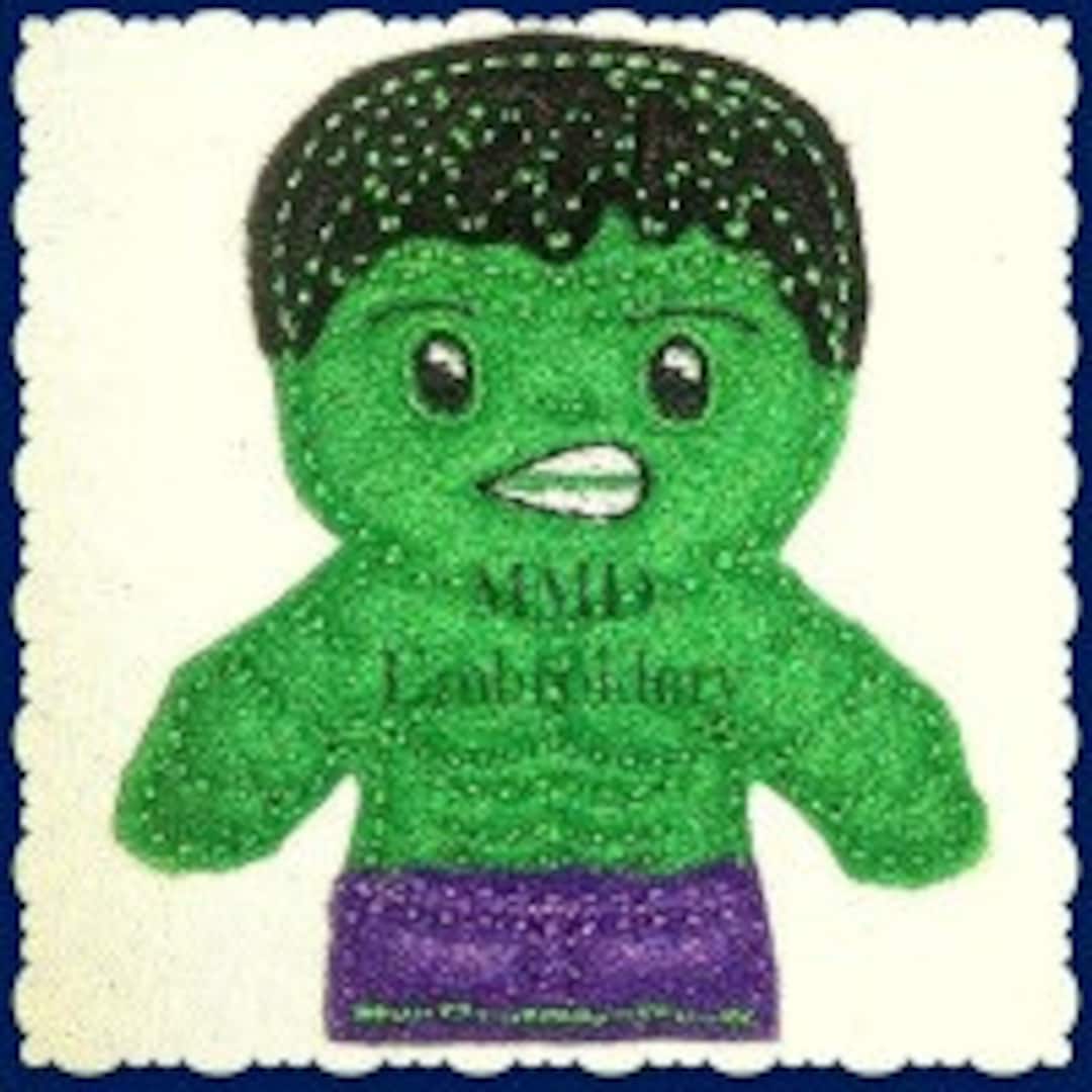 Hulk Finger Puppet Embroidery Design - DIGITAL DOWNLOAD - 4X4 Hoop or ...