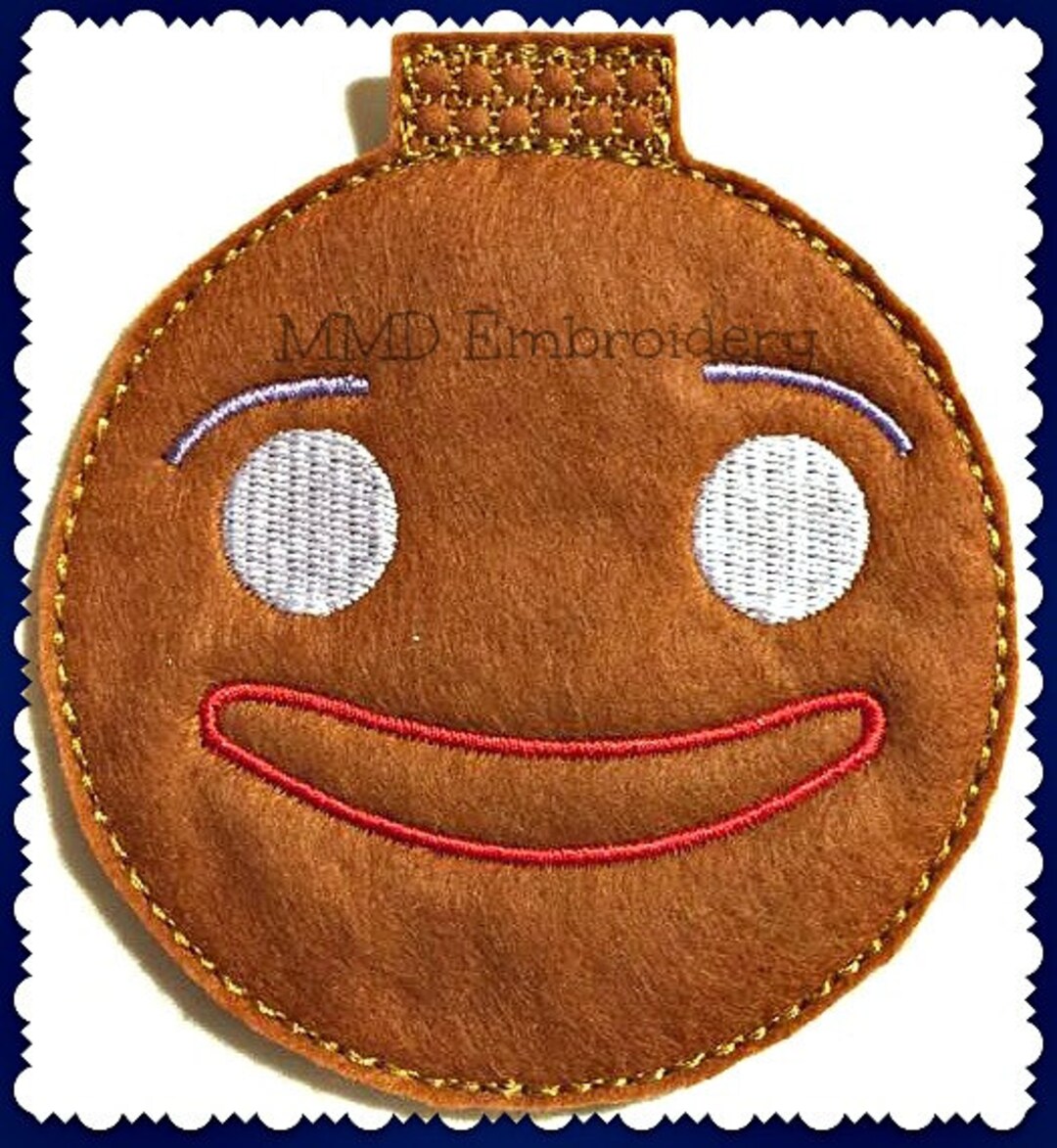 Gingy Inspired Felt Ornament Machine Embroidery Design DIGITAL DOWNLOAD ...
