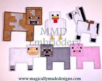 MC Finger Puppet Complete Set Embroidery Design DIGITAL | Etsy