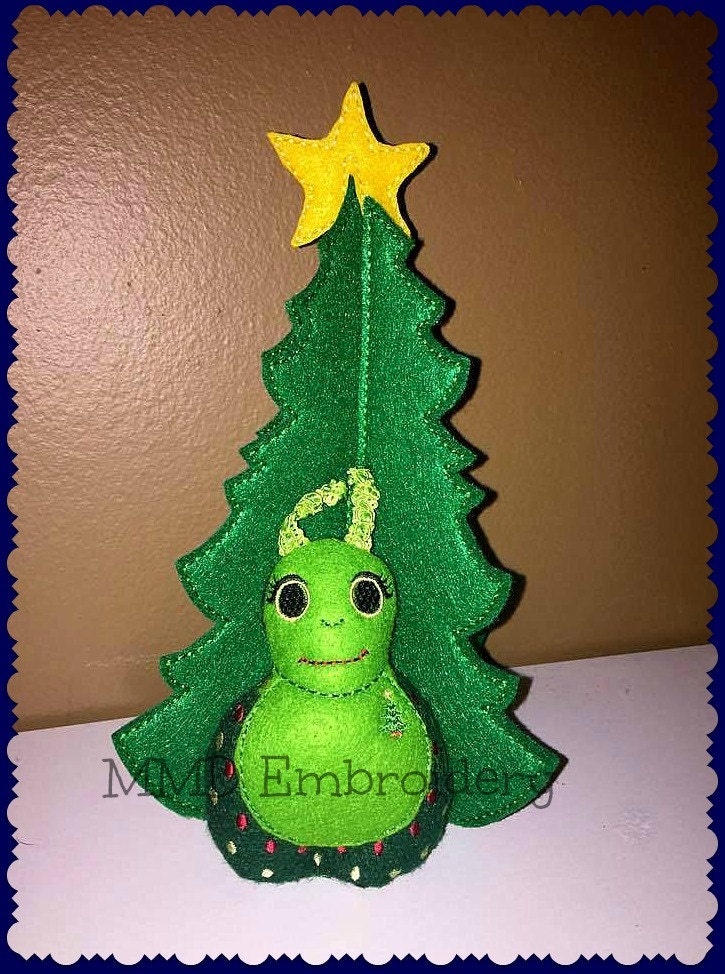 3D Felt Tree Embroidery Design Multiple Sizes Instant - Etsy