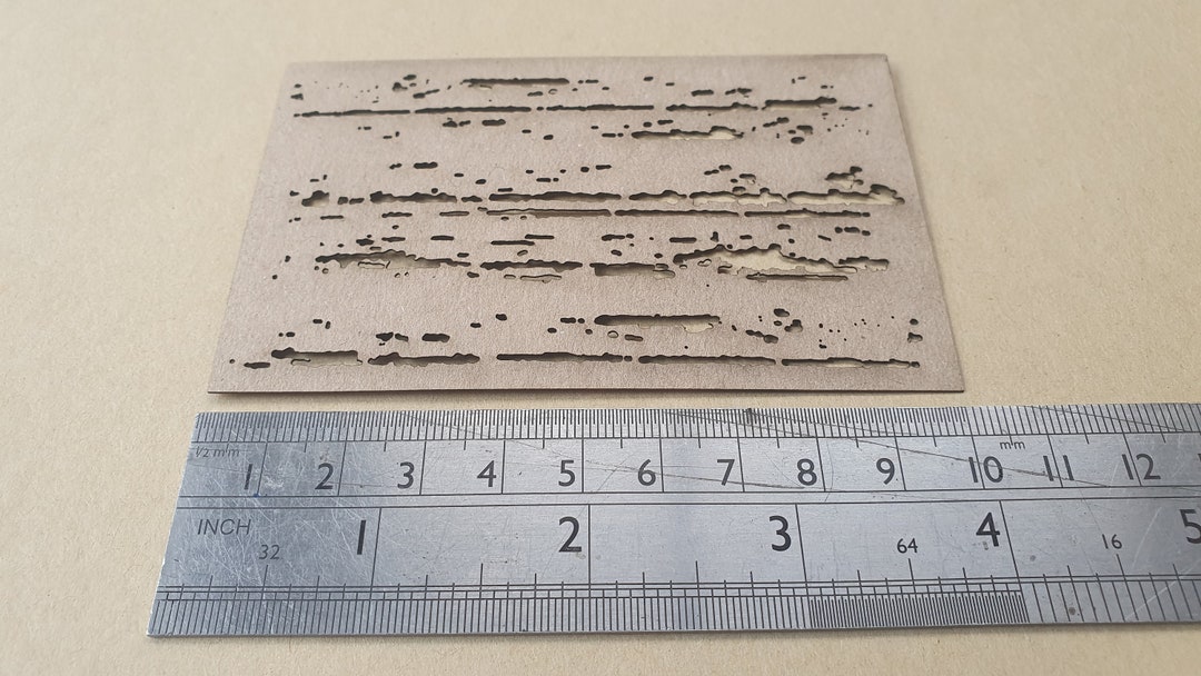 Weathering Effect Airbrush Stencil Tool for Scale Models RC Tank Planes ...