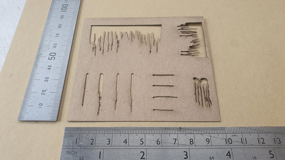 Weathering Effect Airbrush Stencil Tool for Scale Models RC Tank Planes ...
