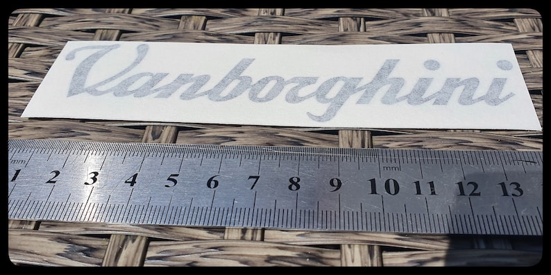 Vanborghini Funny Van Vinyl Sticker - Etsy