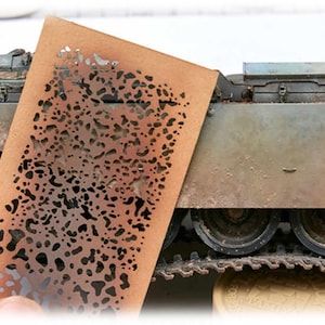 Weathering Effect Airbrush Stencil Tools for Scale Models RC Tank ...