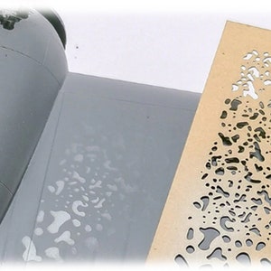 Weathering Effect Airbrush Stencil Tools for Scale Models RC Tank ...