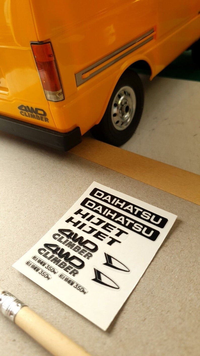 WPL D42 DAIHATSU Hijet Model Sticker / Decal / Graphics Set Upgrade ...