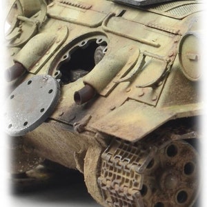 Weathering Effect Airbrush Stencil Tools for Scale Models RC Tank ...