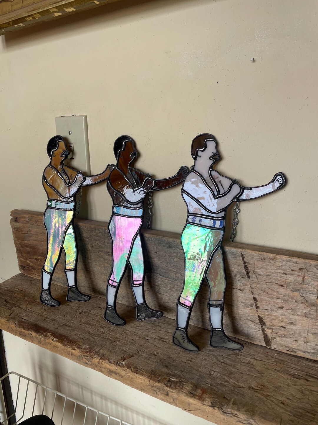 Shiny Pants Bare Knuckle Boxer Stained Glass Sun Catcher - Etsy