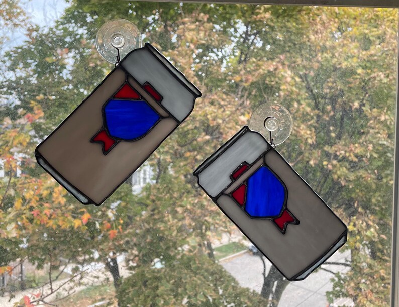 Old Style Beer Can Stained Glass Sun Catcher - Etsy