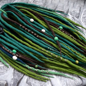 Wool Dreadlocks Dreads Tropical Jungle DE | Etsy
