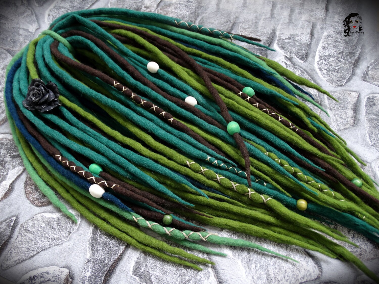 Wool Dreadlocks Dreads " Tropical Jungle " DE - Etsy