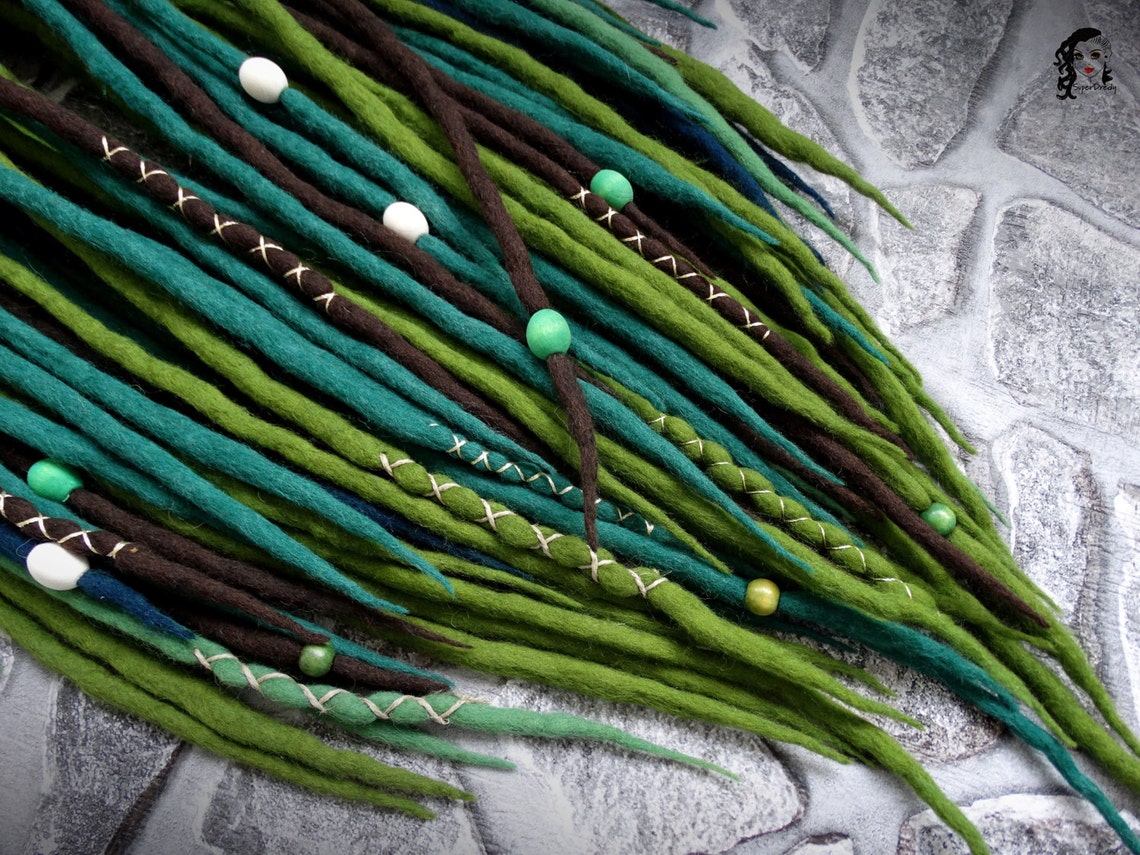 Wool Dreadlocks Dreads " Tropical Jungle " DE - Etsy