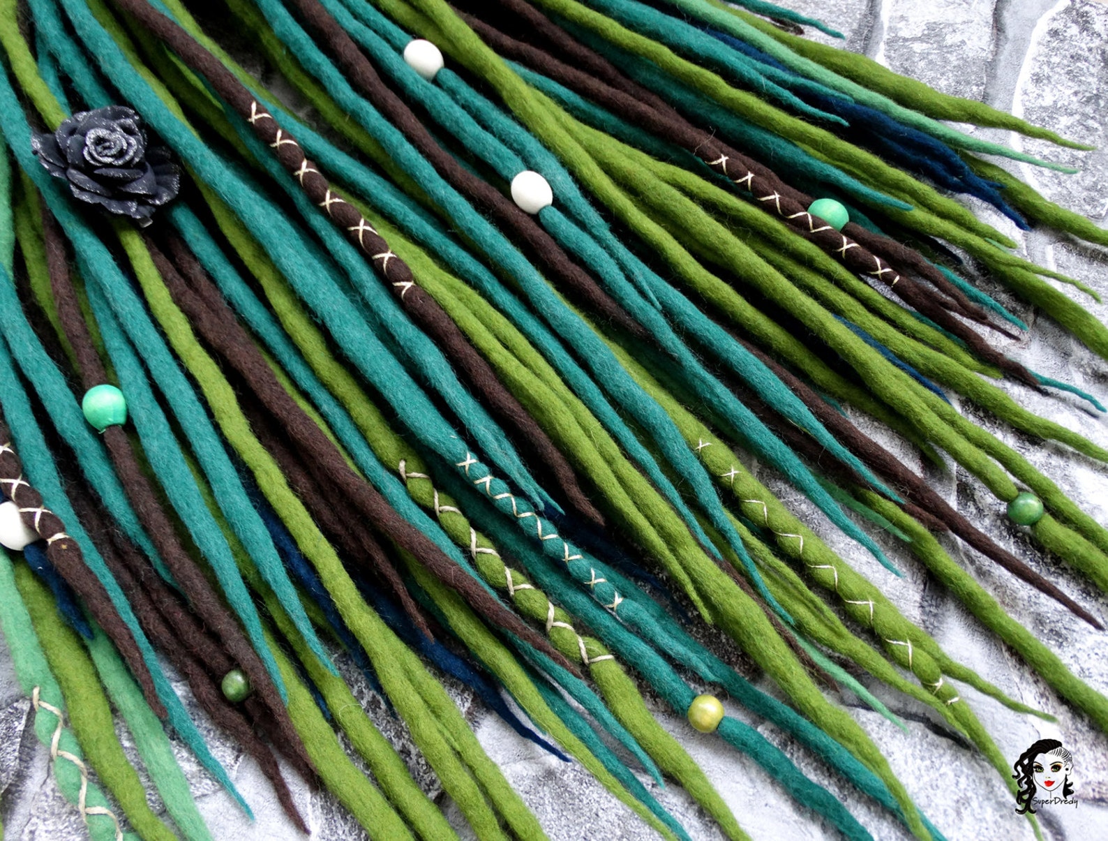 Wool Dreadlocks Dreads " Tropical Jungle " DE - Etsy