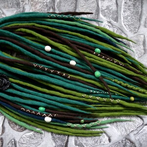 Wool Dreadlocks Dreads " Tropical Jungle " DE - Etsy