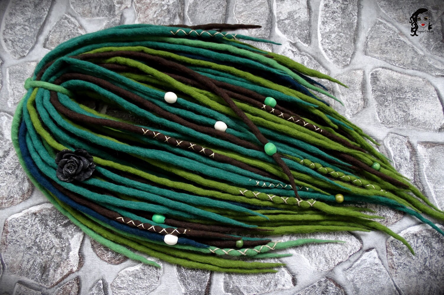 Wool Dreadlocks Dreads " Tropical Jungle " DE - Etsy