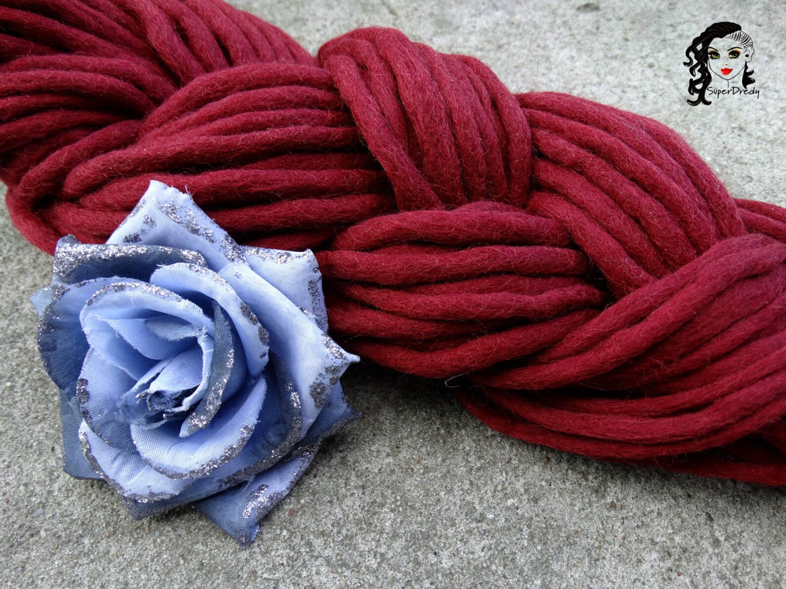 Cherry Red Wool Dreadlocks: Double Ended Hair Extensions - Etsy Canada