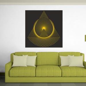 Moiré Pattern Wall Decor // Geometric Art Print // Line Art Poster - Etsy