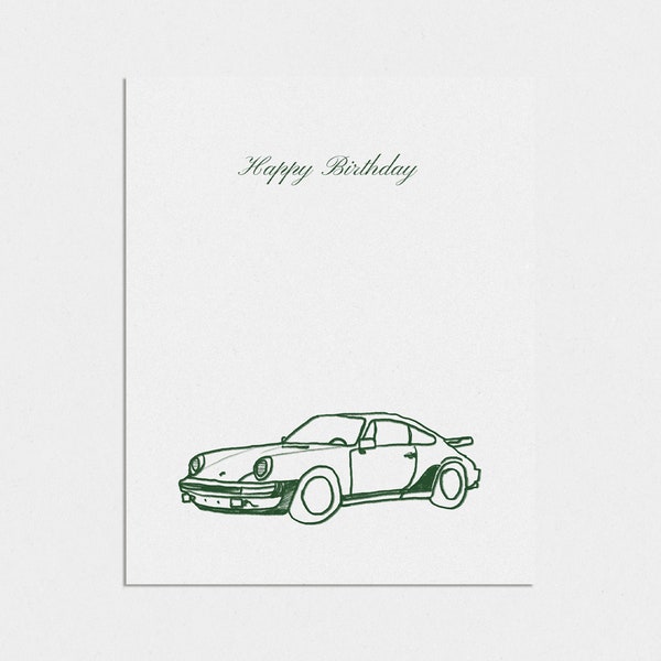 Elegant Hand Drawn Birthday Card - Etsy