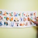 Alphabet Pictures Tapestry for Kids Educational Letters - Etsy