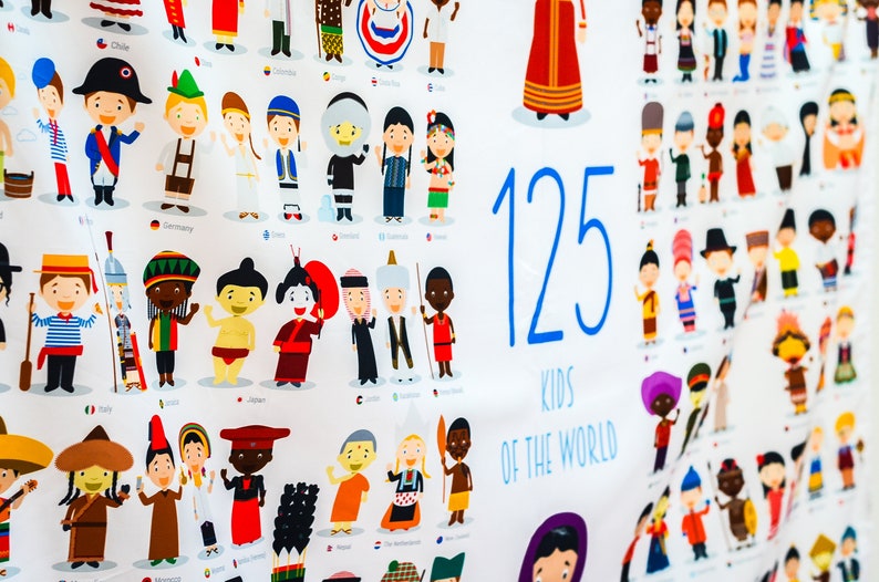 Children of the World Diversity Tapestry – 55"x37" Multicultural Wall ...