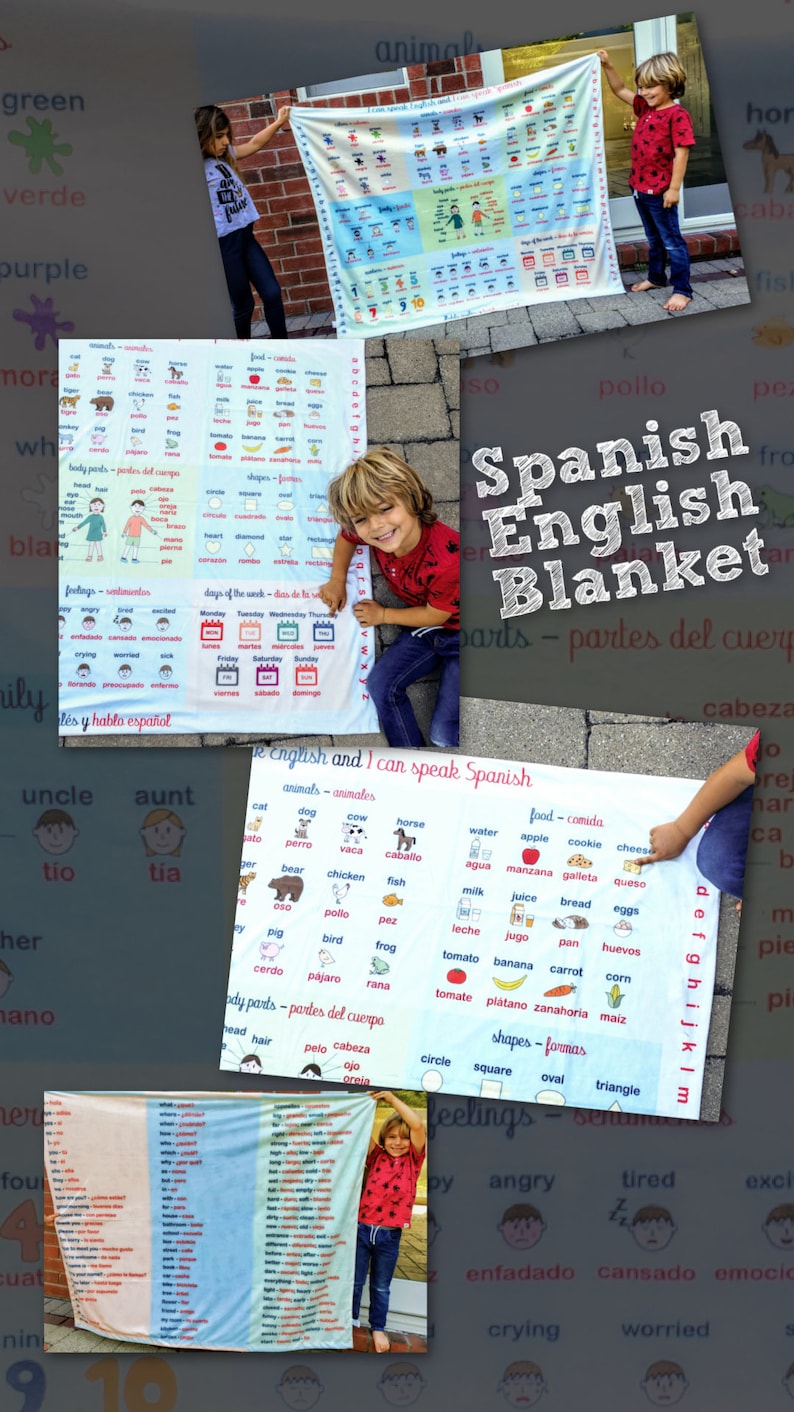Teach Kids English Spanish ESL Learn Language Read Speak - Etsy