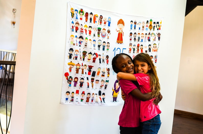 Children of the World Diversity Tapestry – 55"x37" Multicultural Wall ...