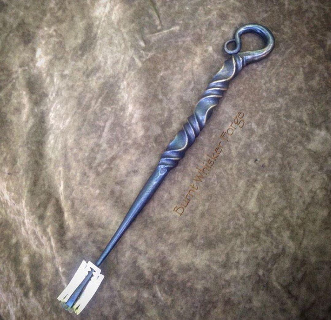 Hand-forged Iron Bread Lame, Artisan Bread Scoring Tool, Burnt Whisker ...