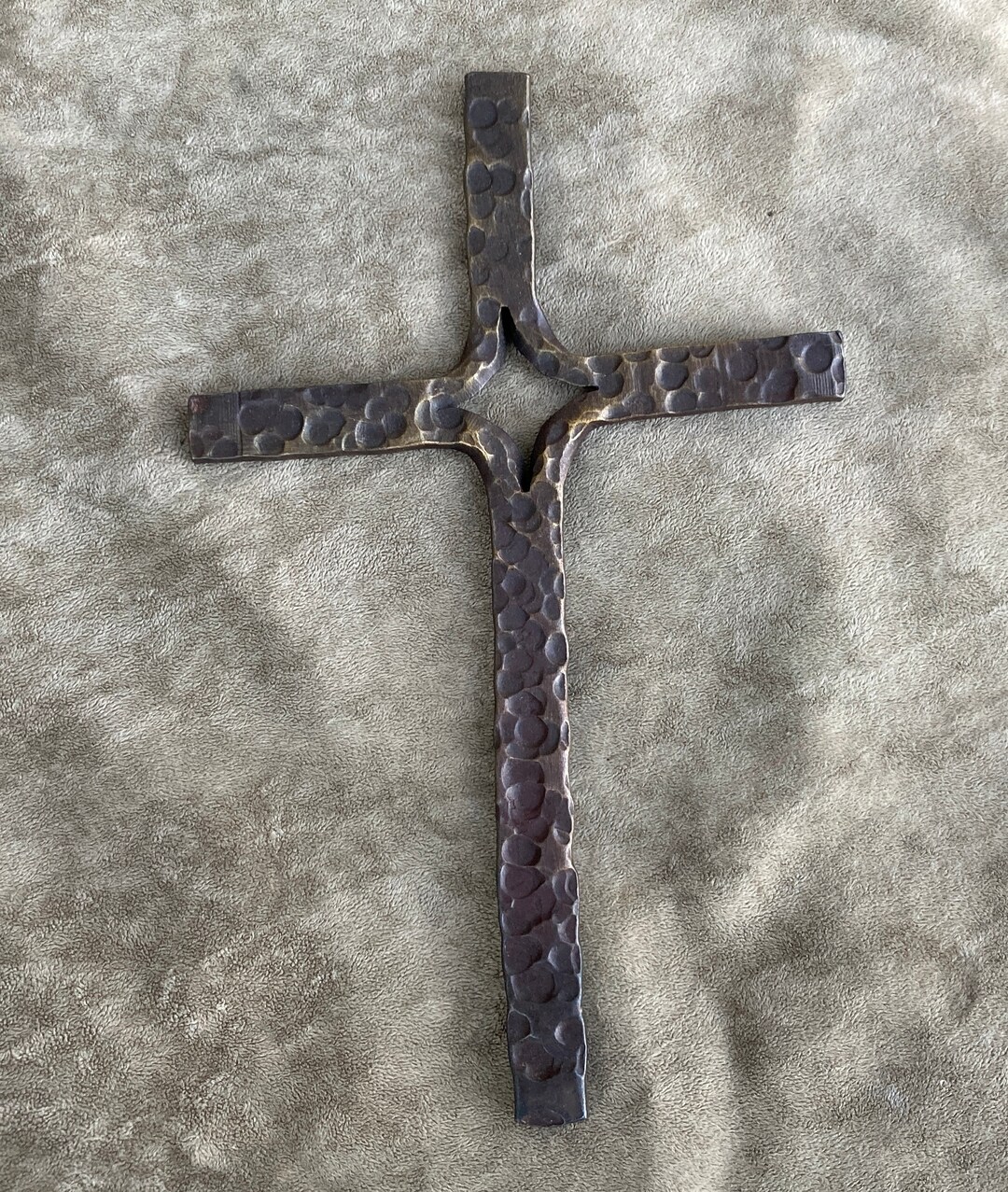 Hand Forged Cross, Christian Art, Crucifix, Burnt Whisker Forge ...