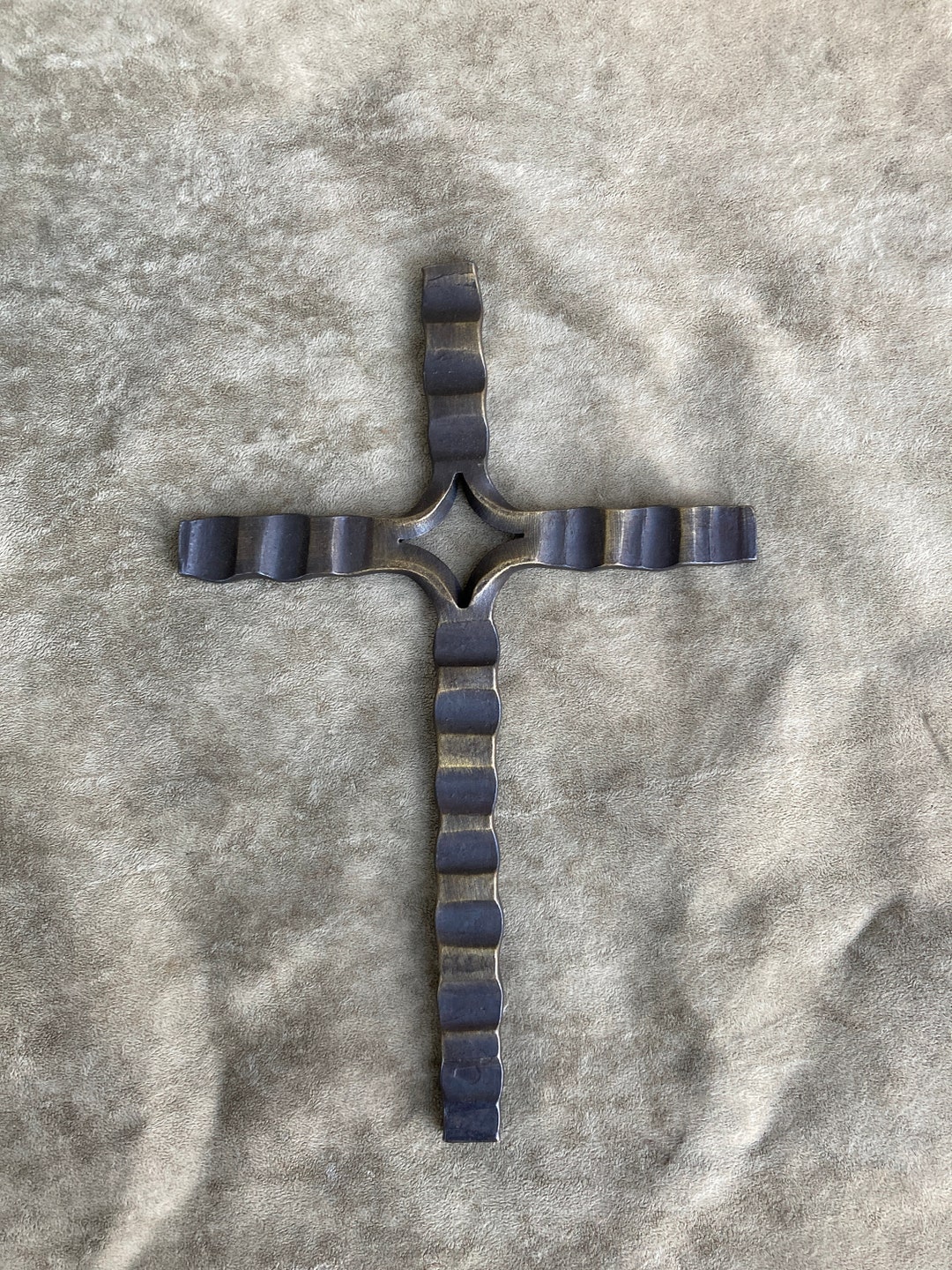 Hand Forged Cross, Christian Art, Crucifix, Burnt Whisker Forge ...