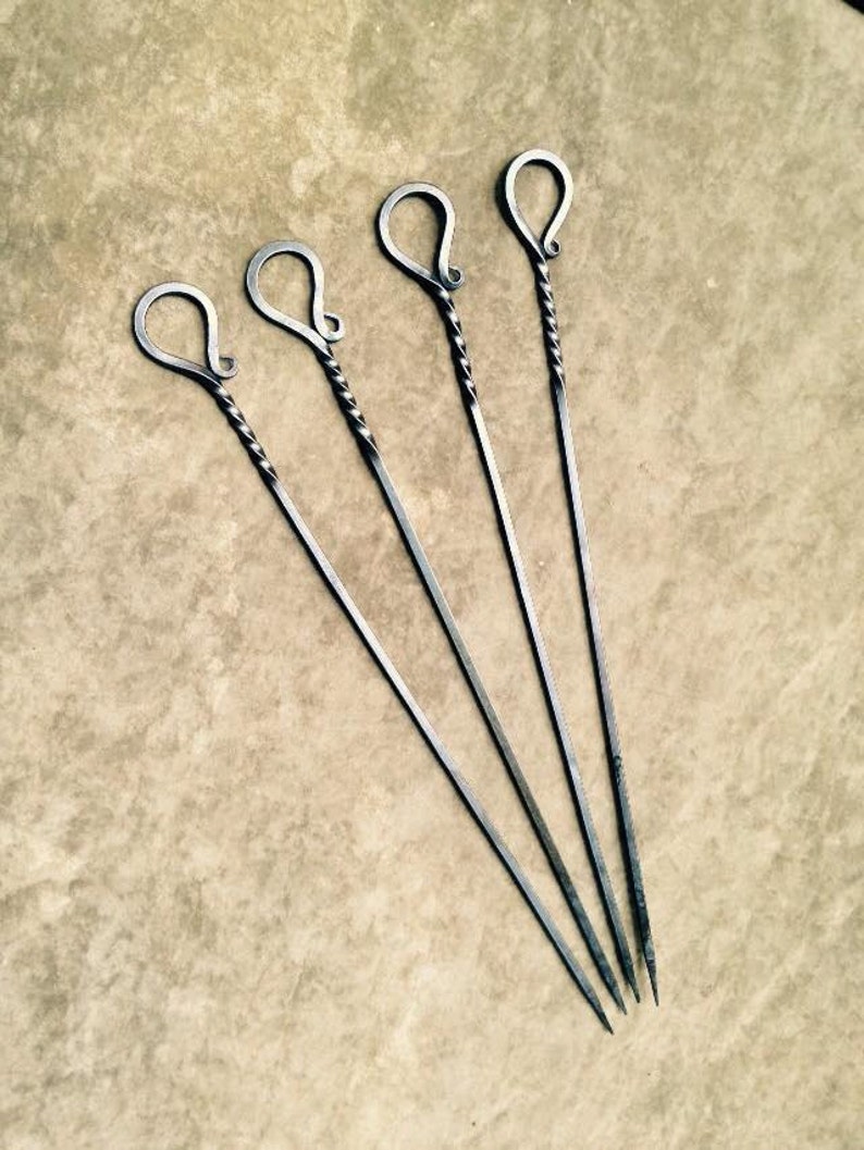 Iron Skewer Handforged Skewer Blacksmith Skewer Kabob - Etsy
