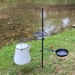 Hand Forged Campfire Cooking Pole, Adjustable Swivel Arms - Etsy