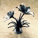 Handforged Iron Day Lily Sculpture, Blacksmith Flower - Etsy