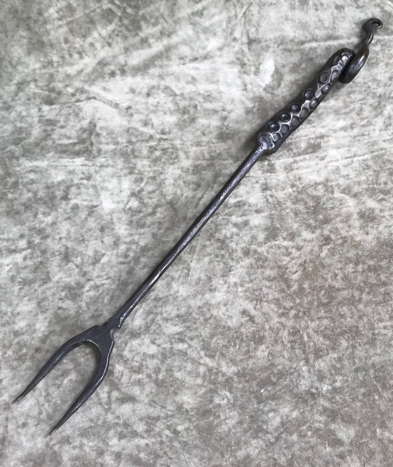 BBQ Fork Grill Utensil Blacksmith Tool Handforged Iron | Etsy
