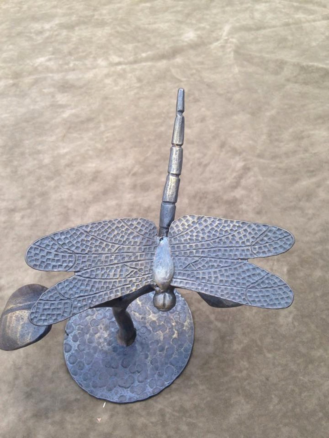 Blacksmith Handforged Iron Dragonfly Dragonfly Sculpture - Etsy