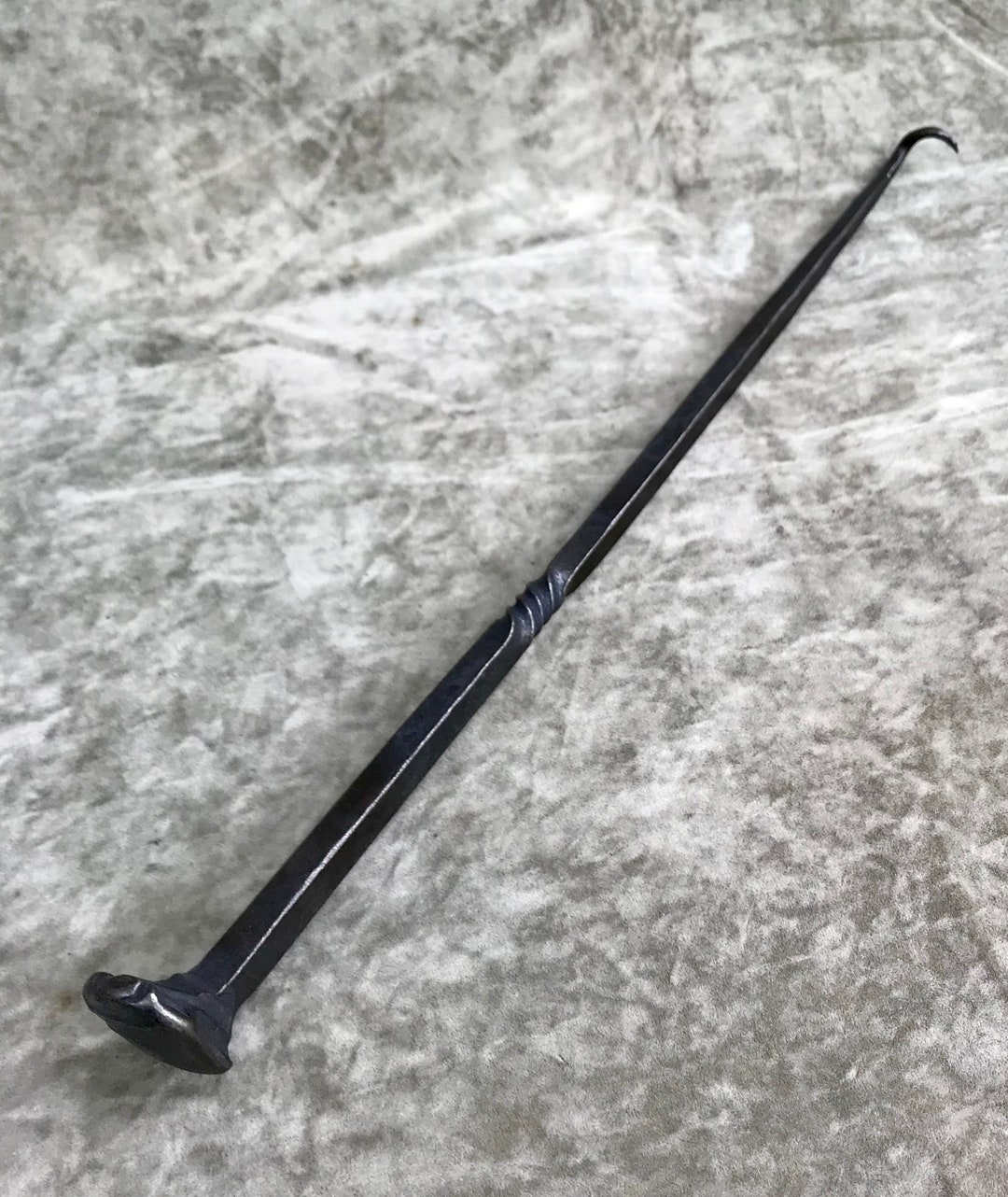 Railroad Spike, Steak Flipper, Meat Turner, Hand Forged Iron, Burnt ...