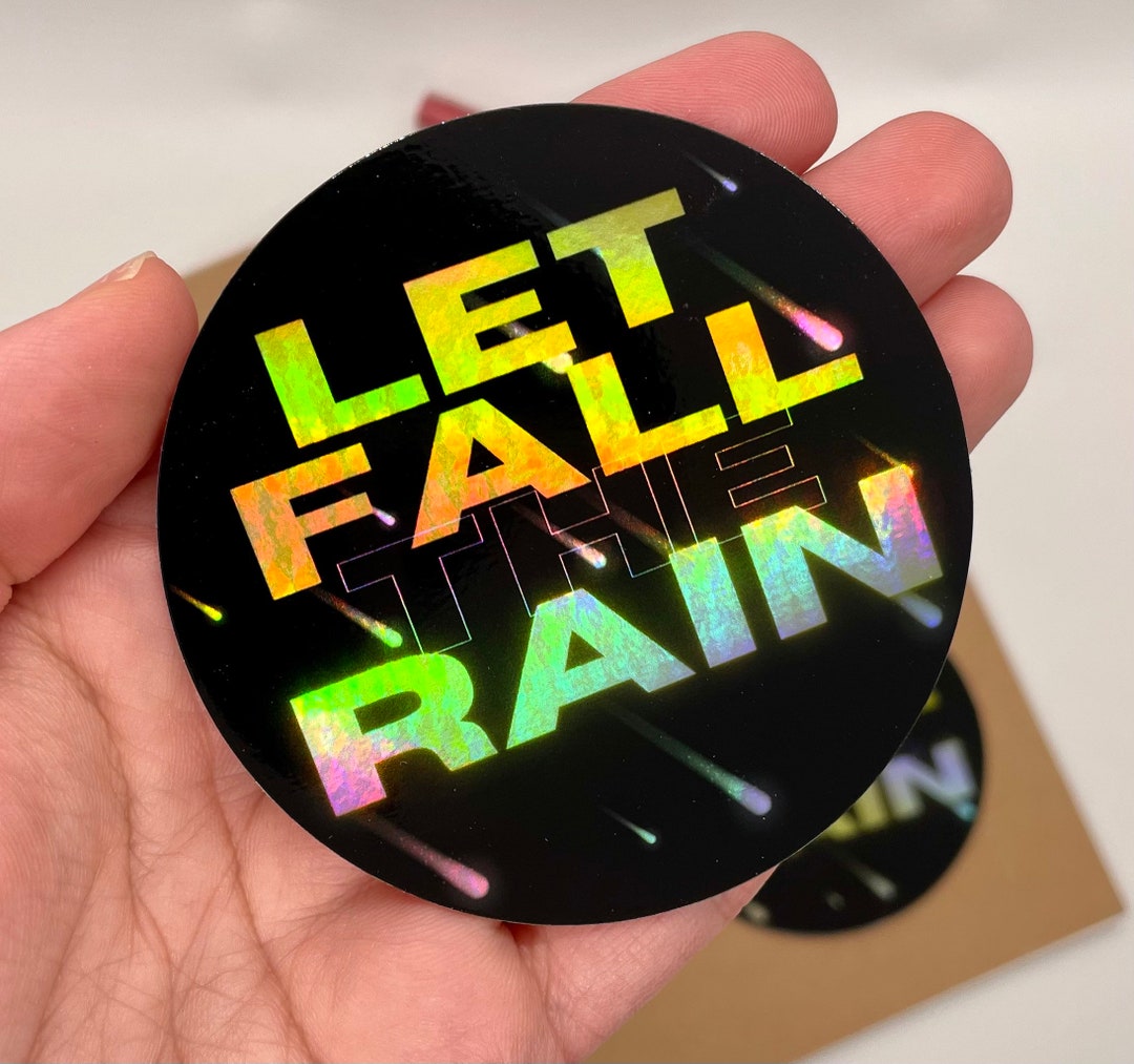 Sticker Holographic Red Rising Sticker, Let Fall the Rain, Howler ...