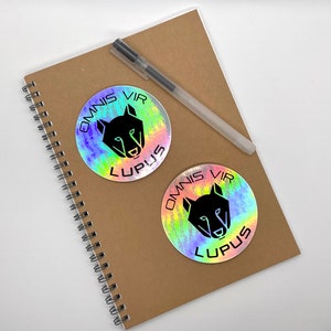 Sticker Holographic Red Rising, Omnis Vir Lupus, Howler Stickers ...