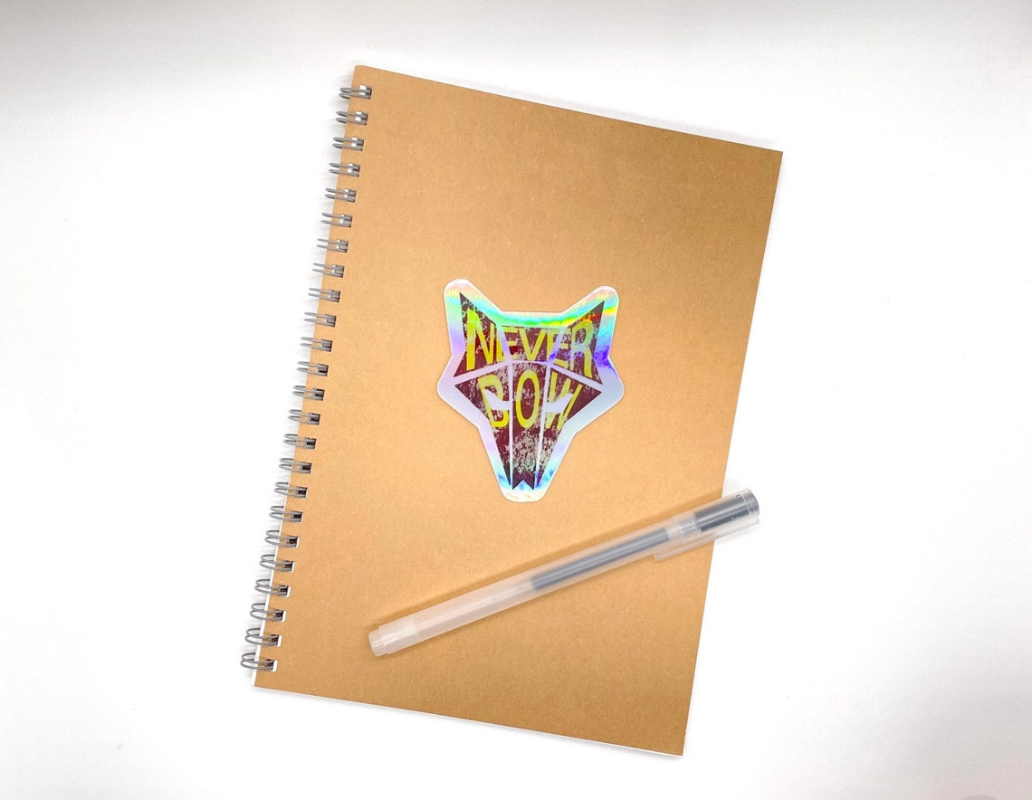 Holographic Red Rising Sticker Howler Stickers Never Bow | Etsy