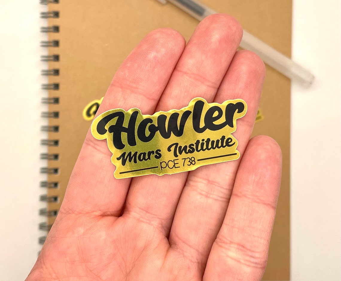 Sticker Red Rising Metallic Gold Sticker Mars Institute - Etsy