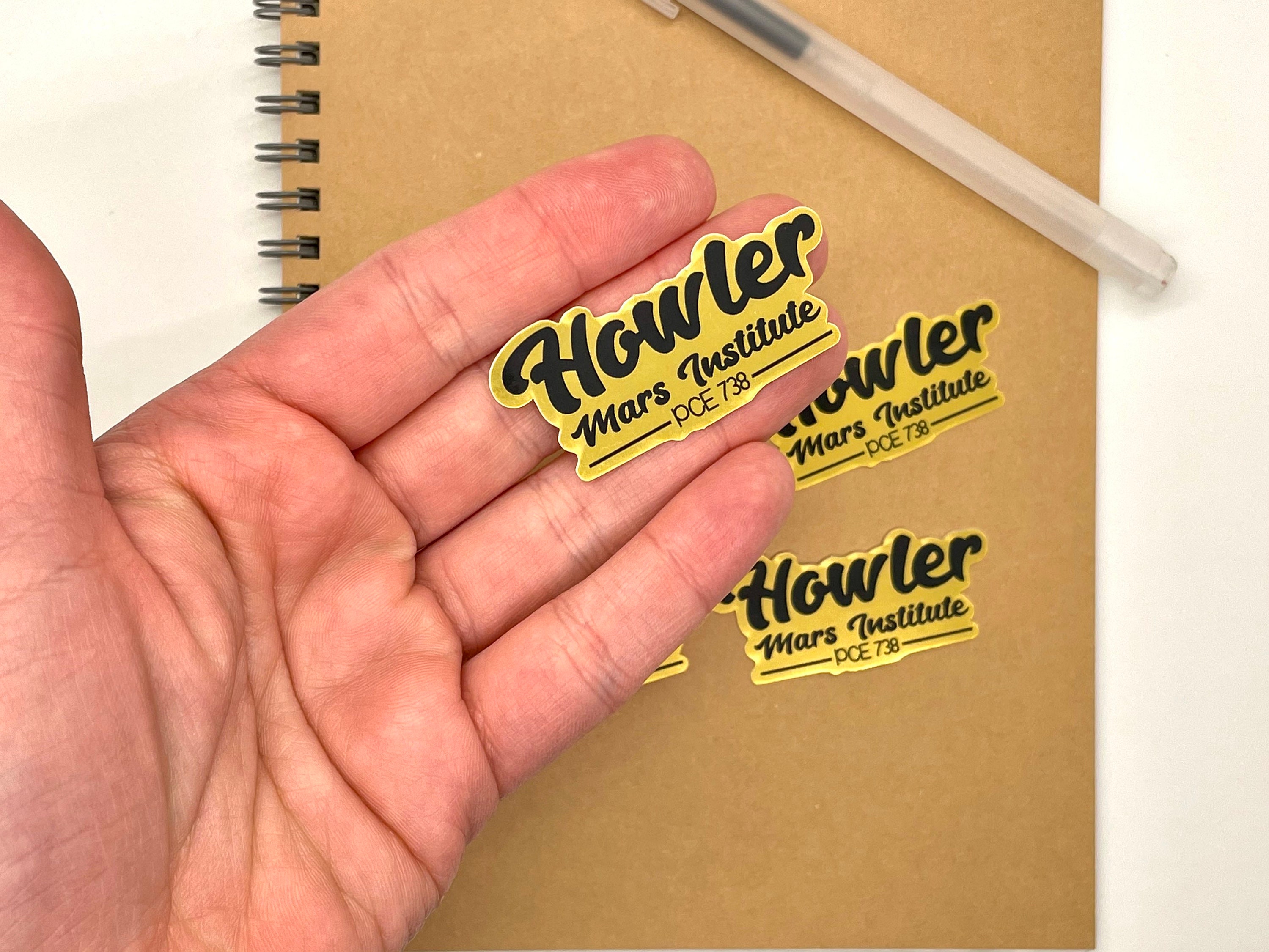 Sticker Red Rising Metallic Gold Sticker Mars Institute - Etsy