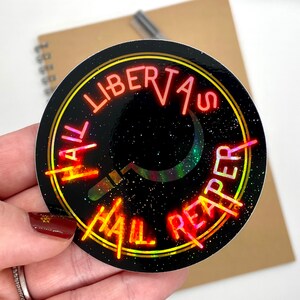Sticker Holographic Red Rising Sticker, Hail Libertas Hail Reaper ...