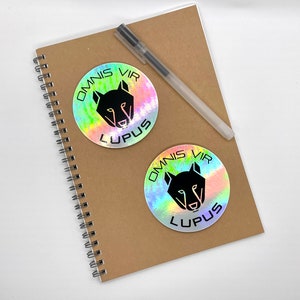 Sticker Holographic Red Rising, Omnis Vir Lupus, Howler Stickers ...