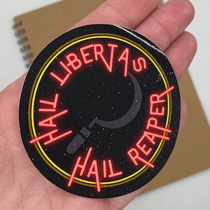 REMOVABLE Red Rising Static Window Cling Decal, Hail Libertas Hail ...