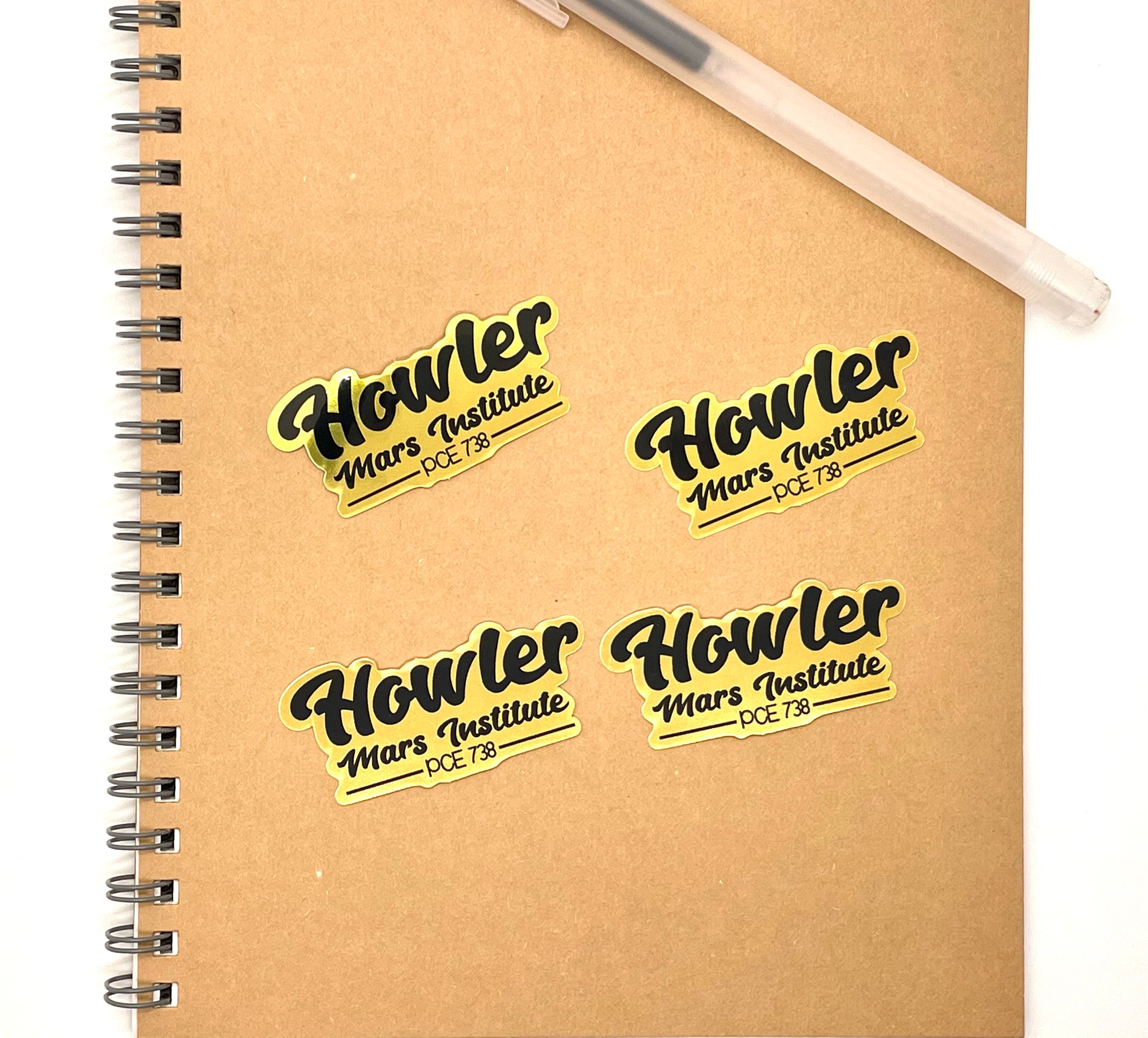 Sticker Red Rising Metallic Gold Sticker Mars Institute - Etsy