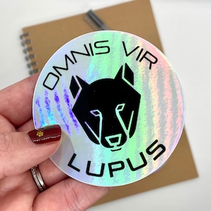 Sticker Holographic Red Rising, Omnis Vir Lupus, Howler Stickers ...