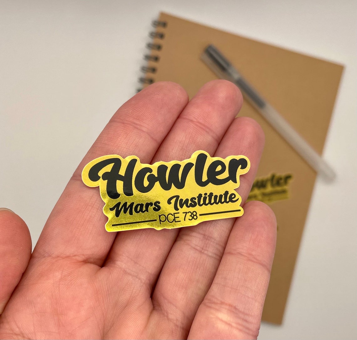 Sticker Red Rising Metallic Gold Sticker Mars Institute - Etsy