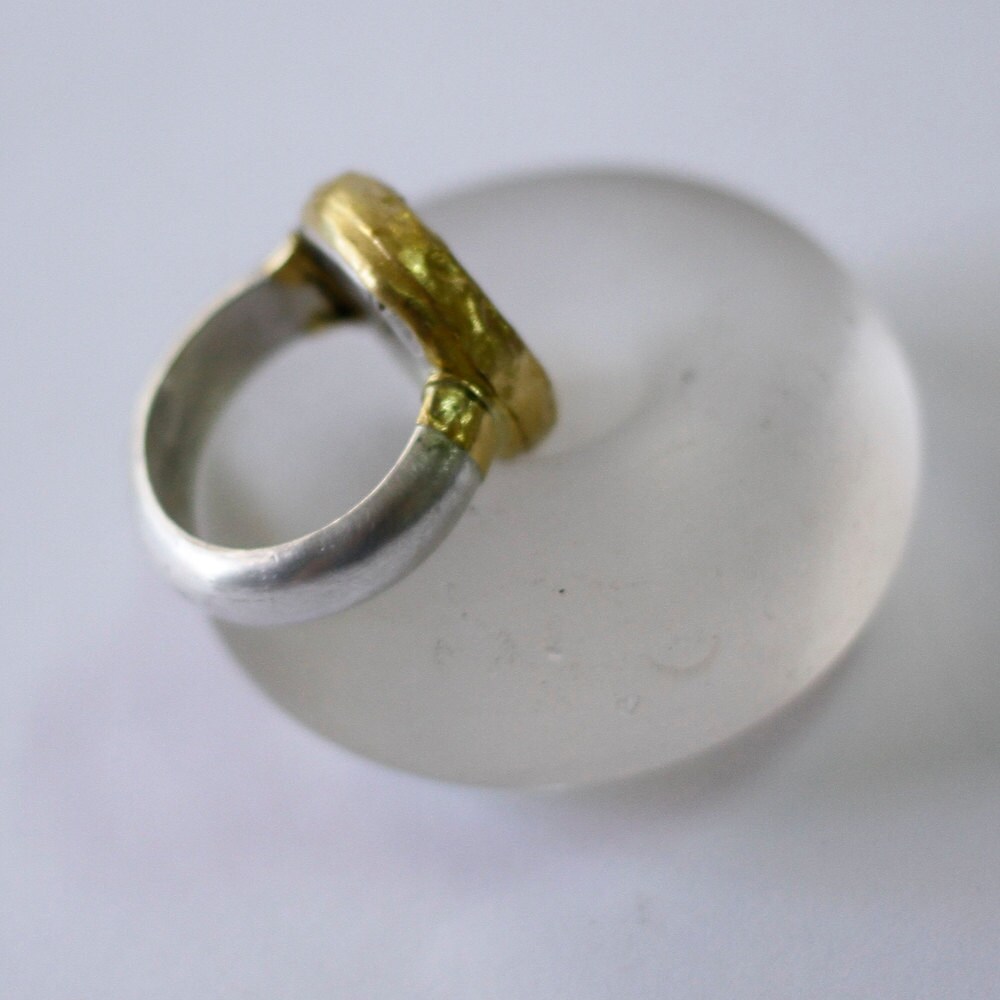 Ancient Coin Ring, Silver and Gold Coin Ring, Ancient Jewelry, Gold and ...