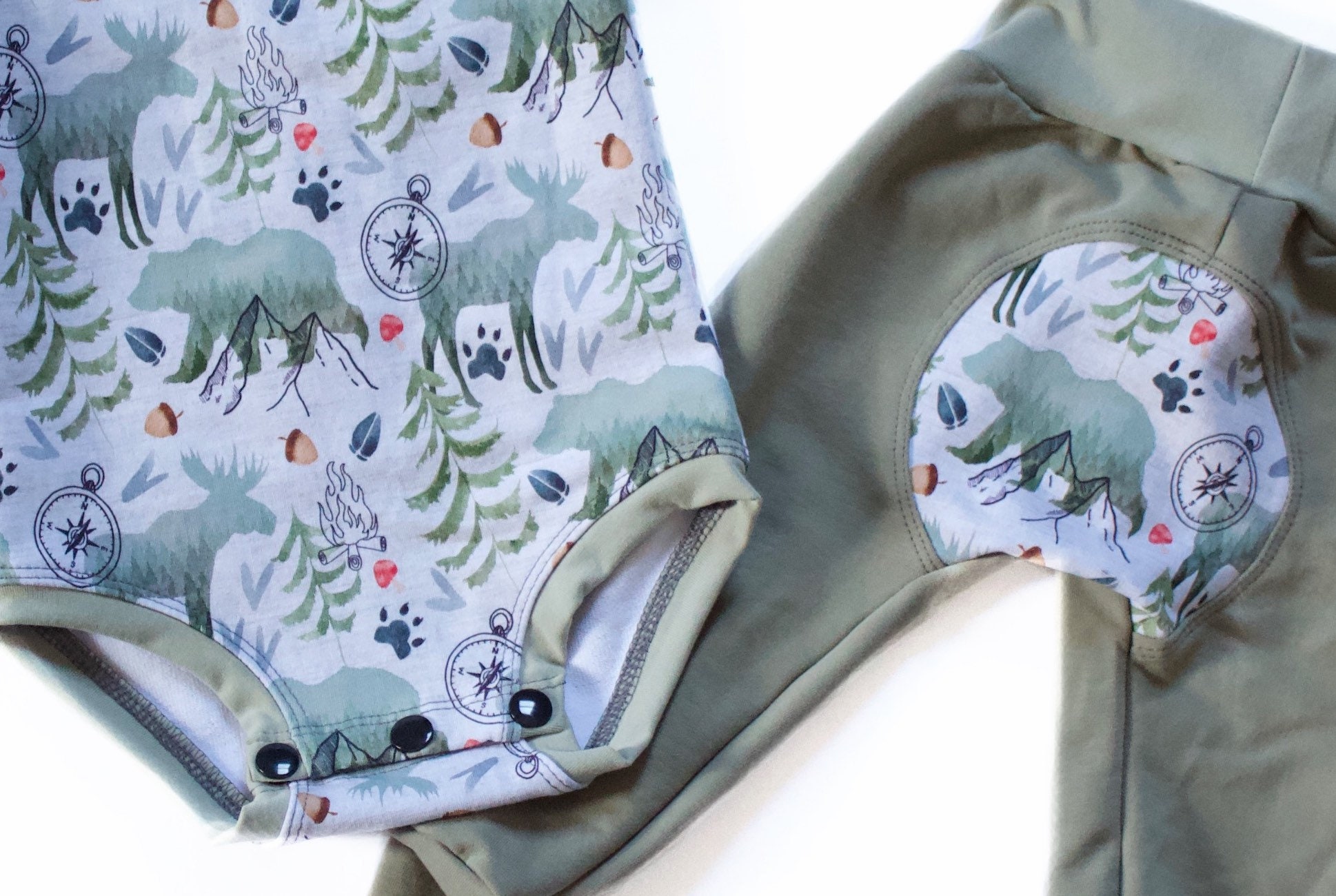 Wilderness Baby Shower Gift, Bringing Home Baby Boy Outfit, Babys First ...