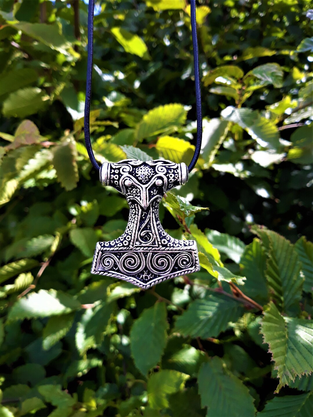 Thor's Hammer Mjolnir Pendant Amulet Viking Protection Spiritual ...
